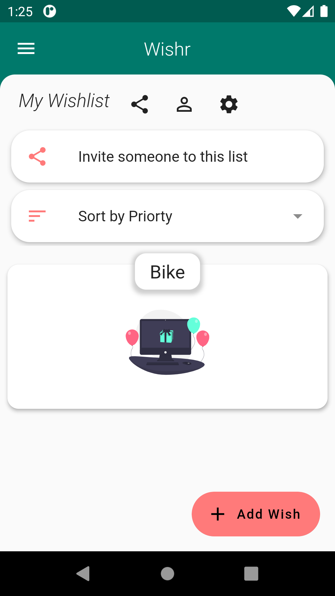 Wishr - Wishlist, Share your Wishes | It's All Widgets!