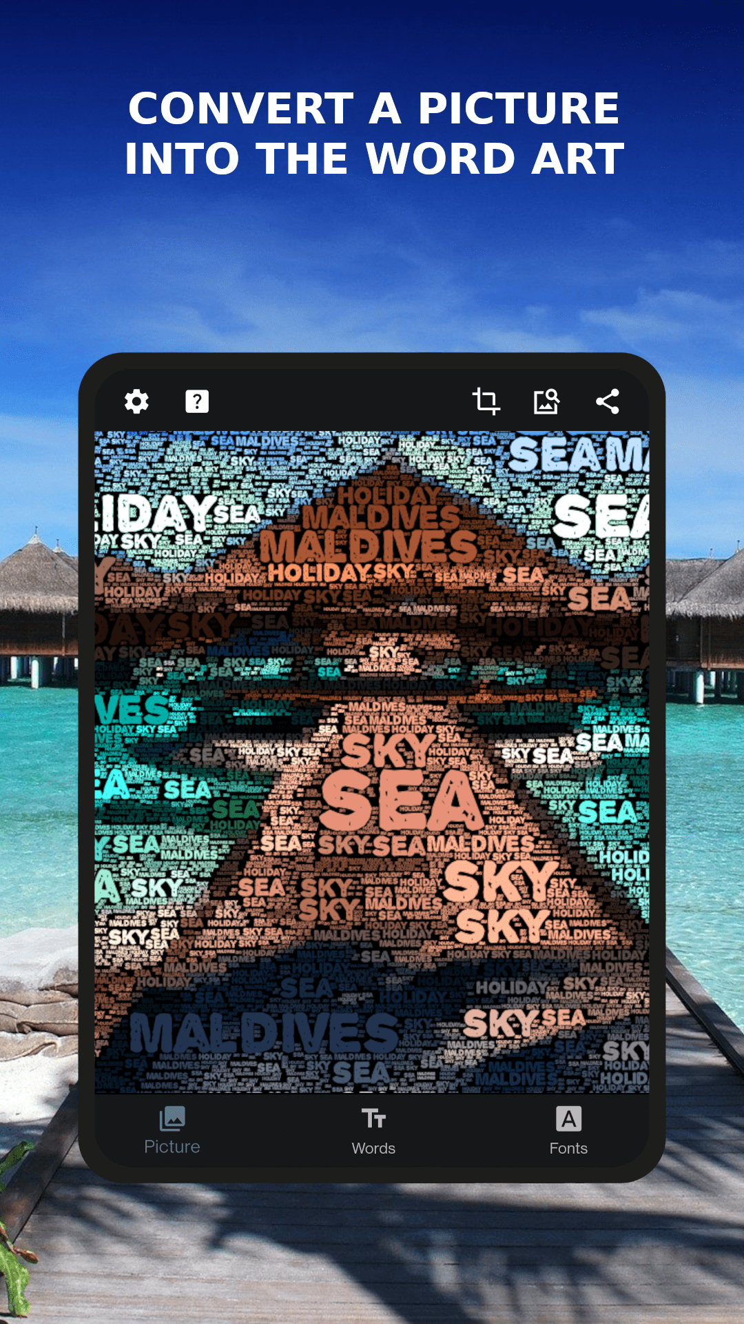 Text Photo: Word Art From Pic
