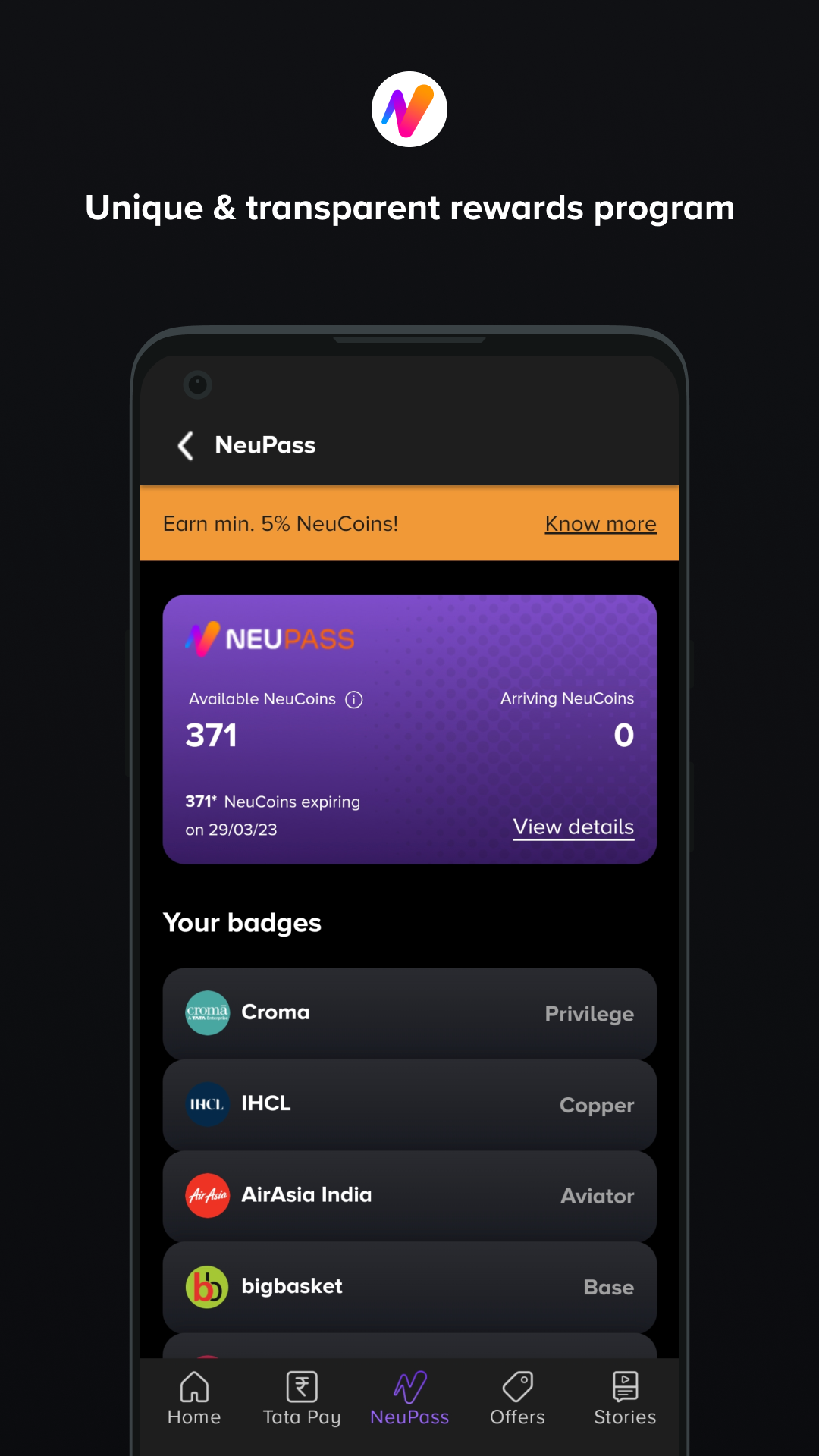Tata Neu-rewarding experiences | It's All Widgets!