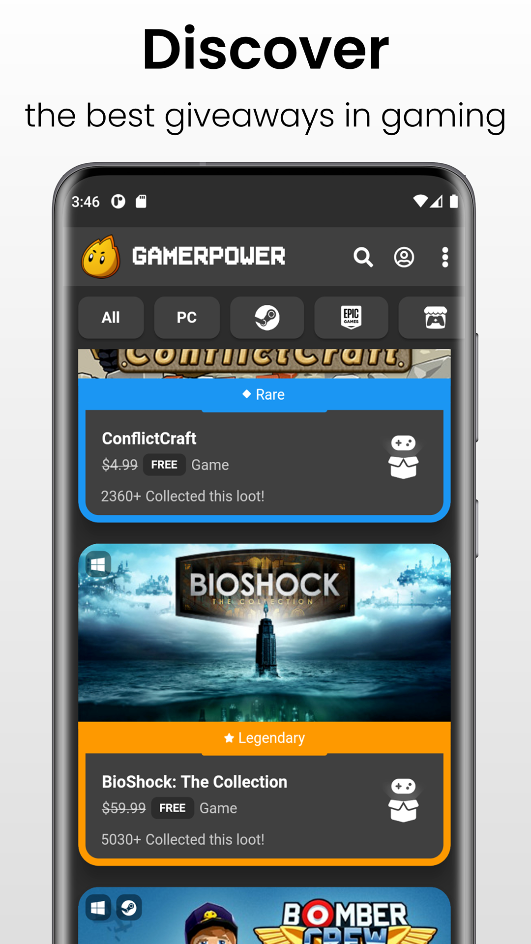 GamerPower - Free Games & Giveaways