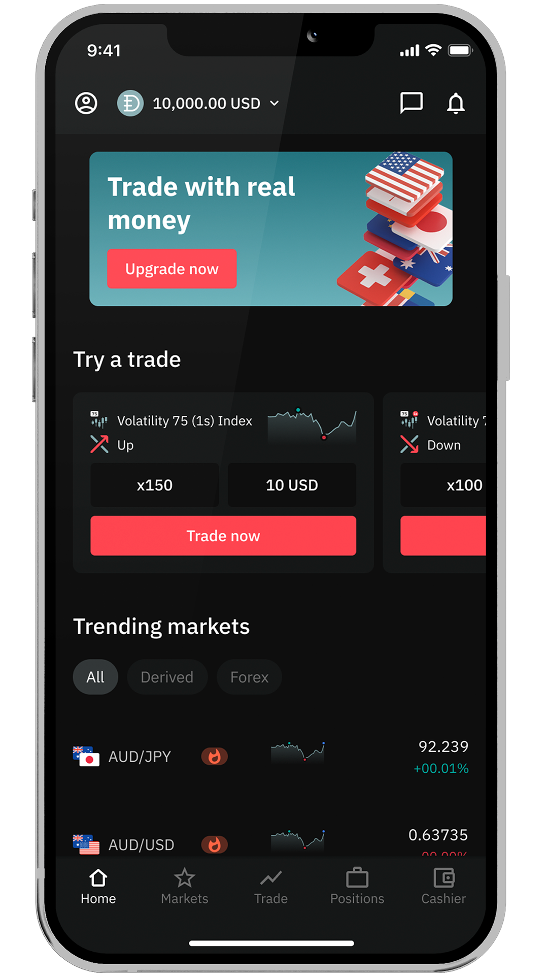 Deriv GO: online trading app