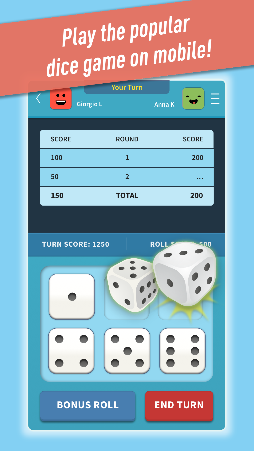 Farkle Friends! Multiplayer Dice Game