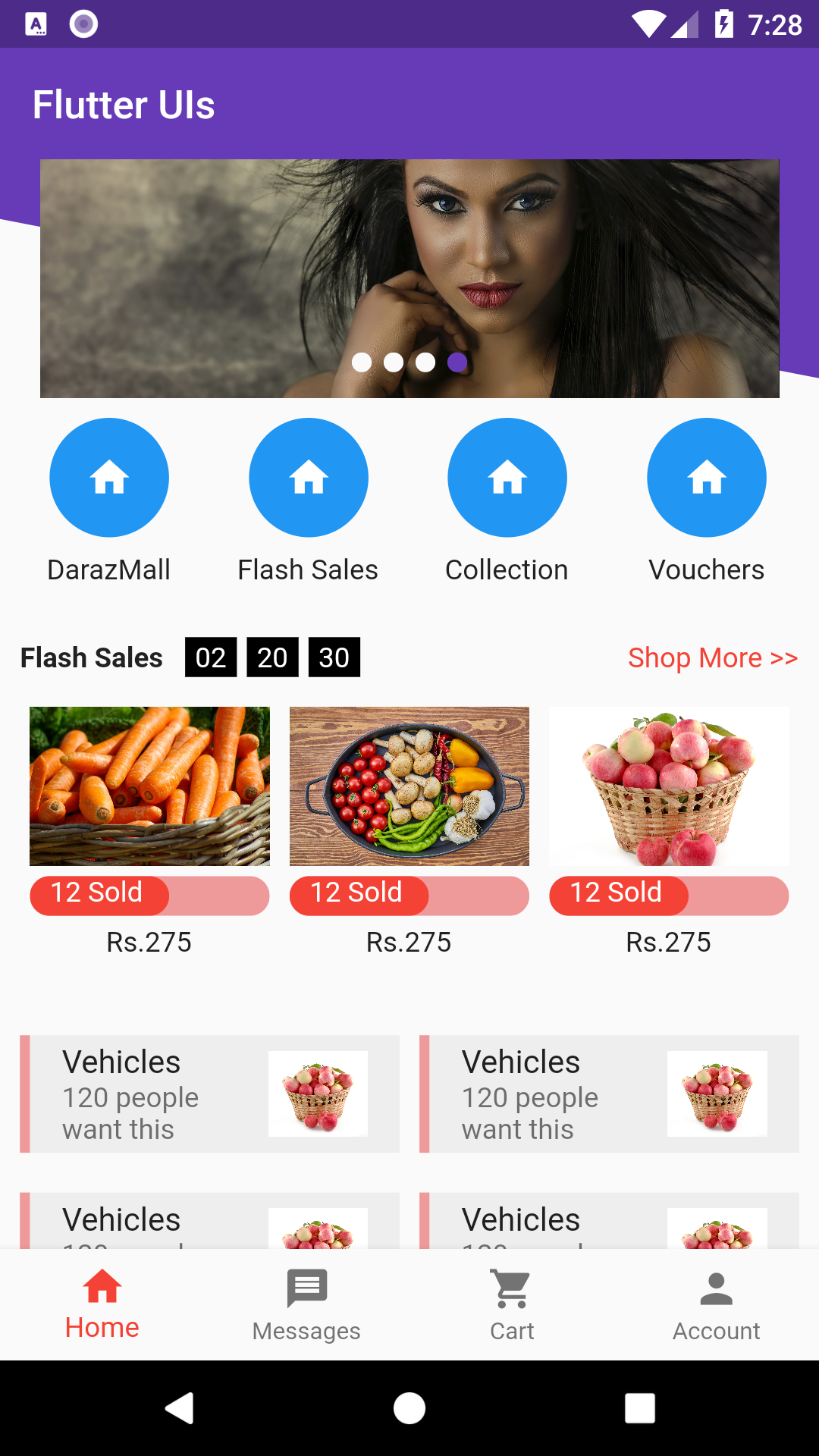 Flutter UI Challenges